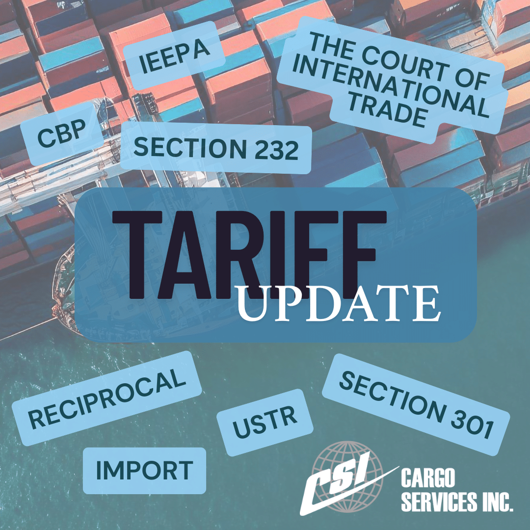 2025 has been a year of Tariff Uncertainty - Cargo Services Inc.